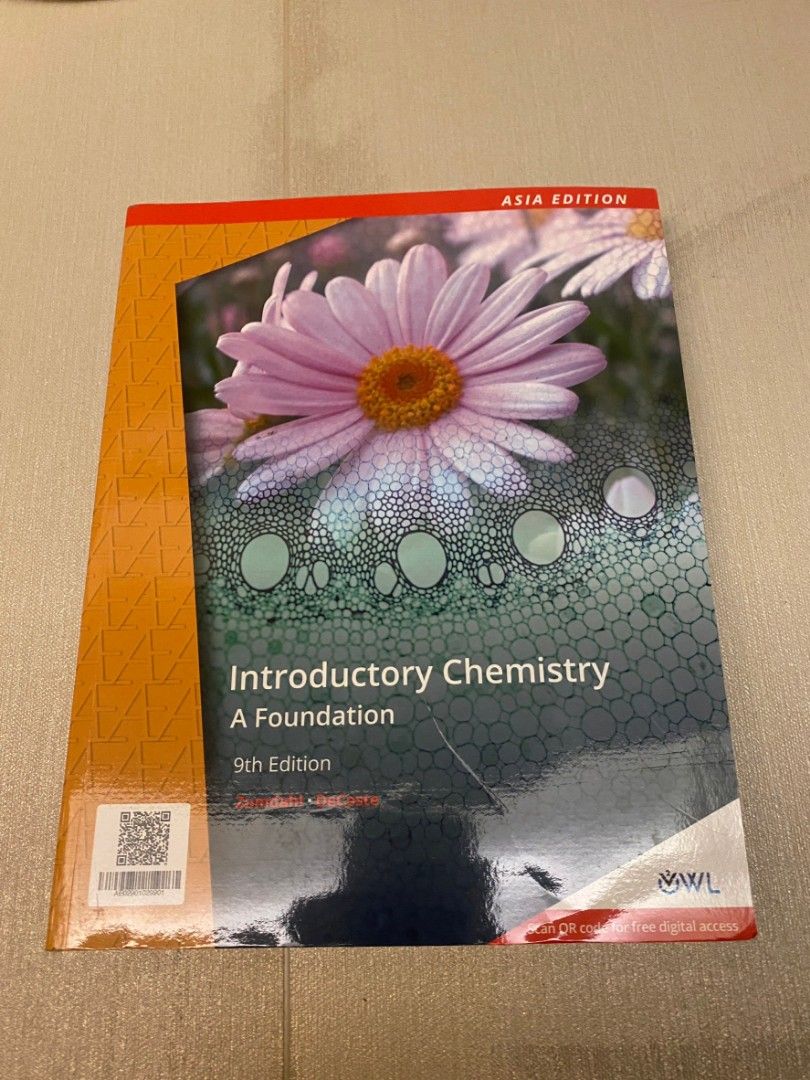 Introduction Chemistry A Foundation 9th edition, 書籍、休閒與玩具, 書本及雜誌, 教科書 ...