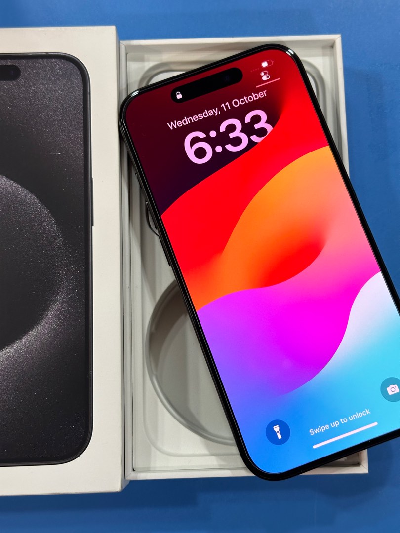 iPhone 15 Pro Black Titanium 128GB, Mobile Phones & Gadgets, Mobile ...