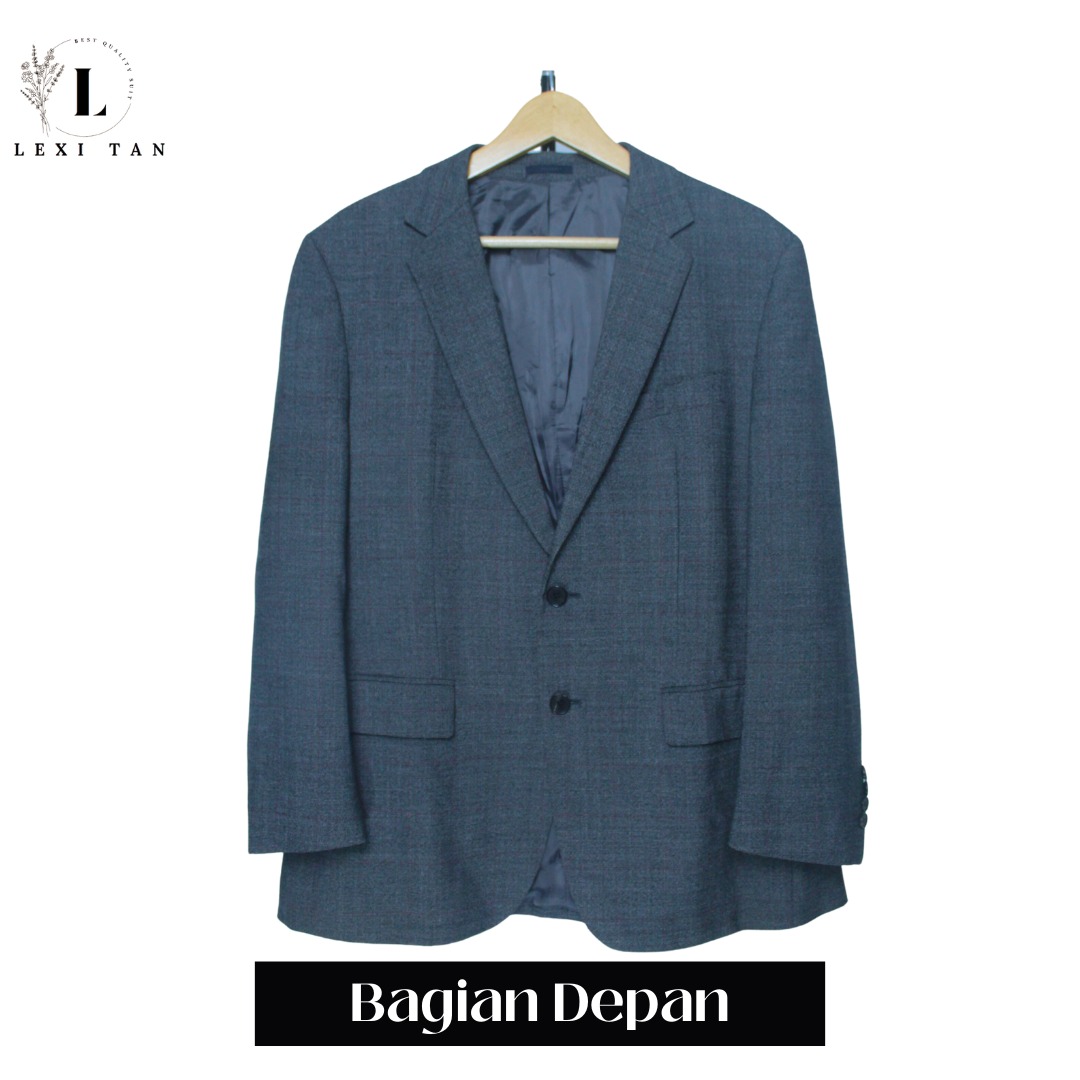 Jas / Blazer Pria Abu Tua Merk Trugen Soft (XL), Fesyen Pria, Pakaian , Baju Luaran di Carousell