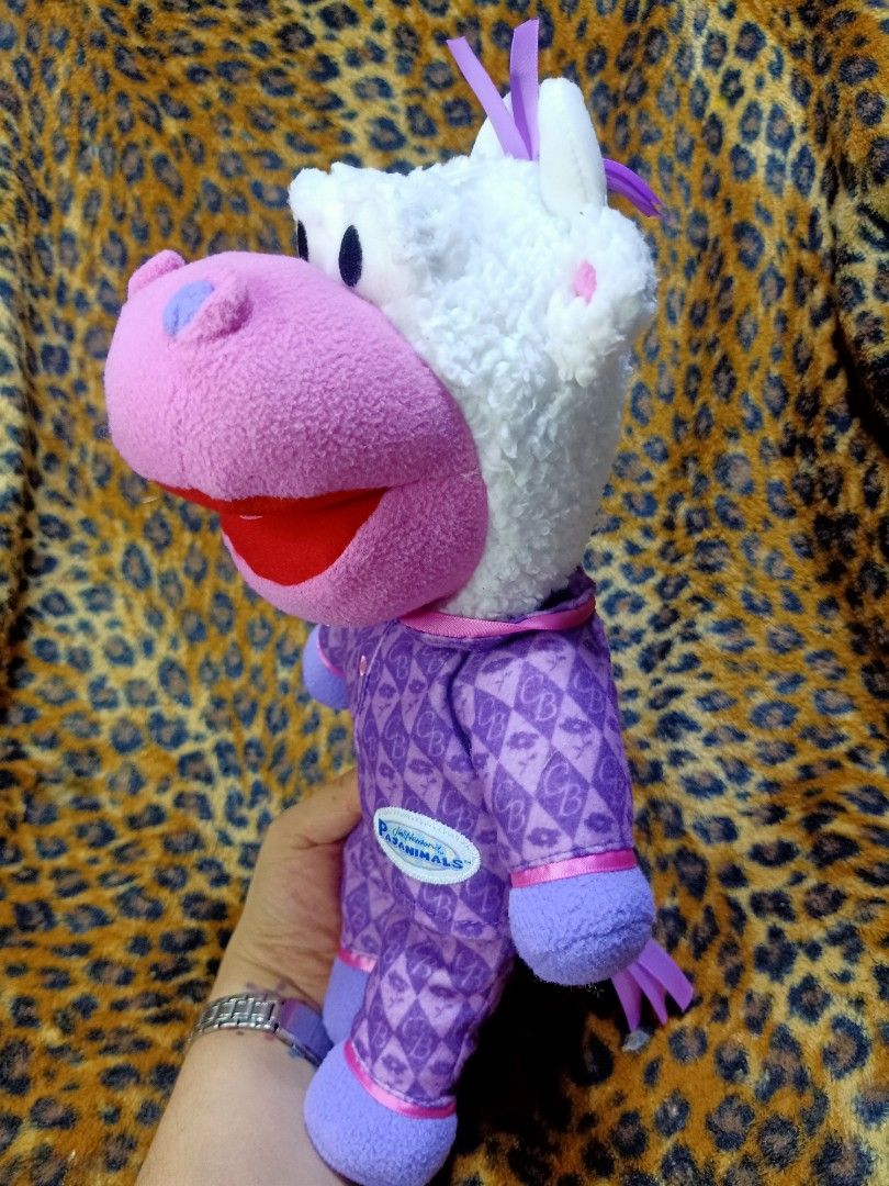 JIM HENSON"S PAJANIMALS PURPLE COW BELLA PLUSH TOY BY TOMY BRAND ...