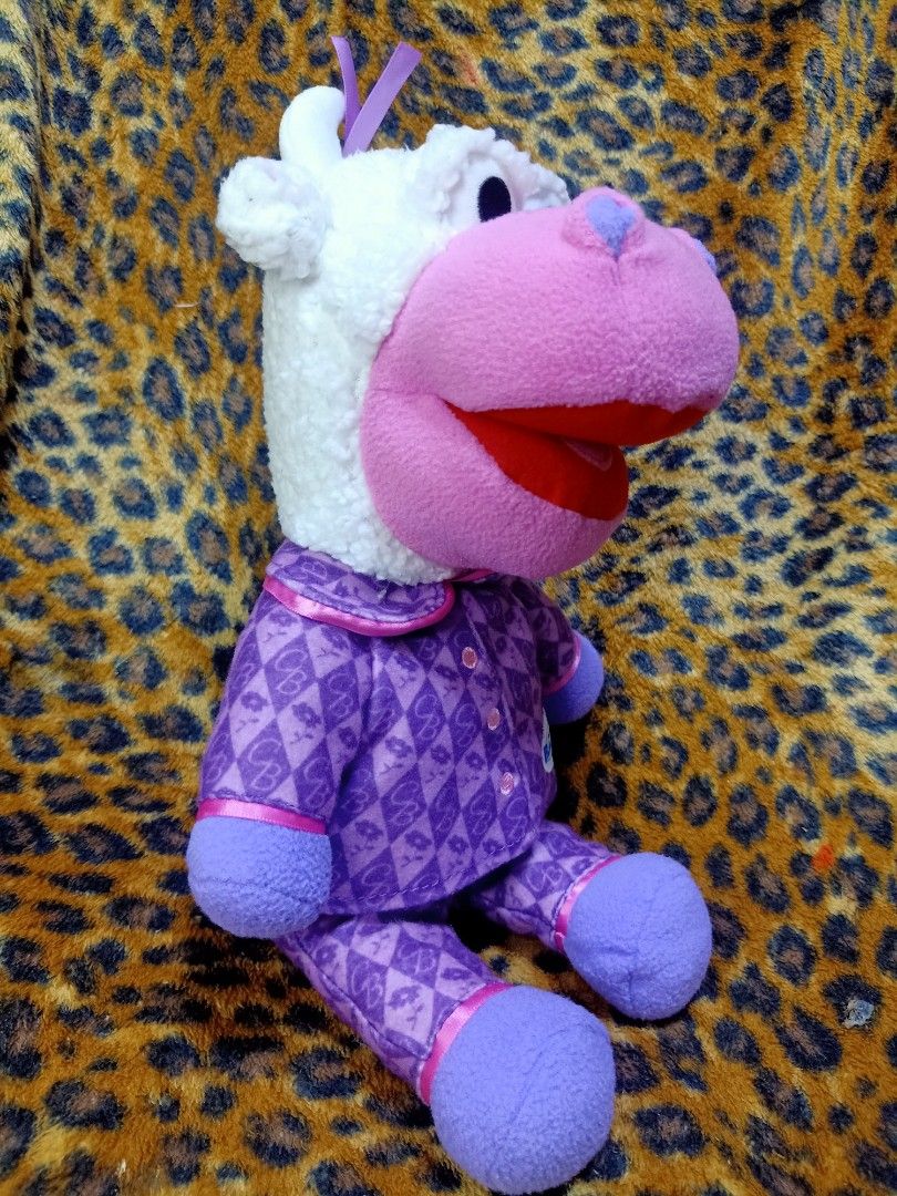 JIM HENSON"S PAJANIMALS PURPLE COW BELLA PLUSH TOY BY TOMY BRAND ...