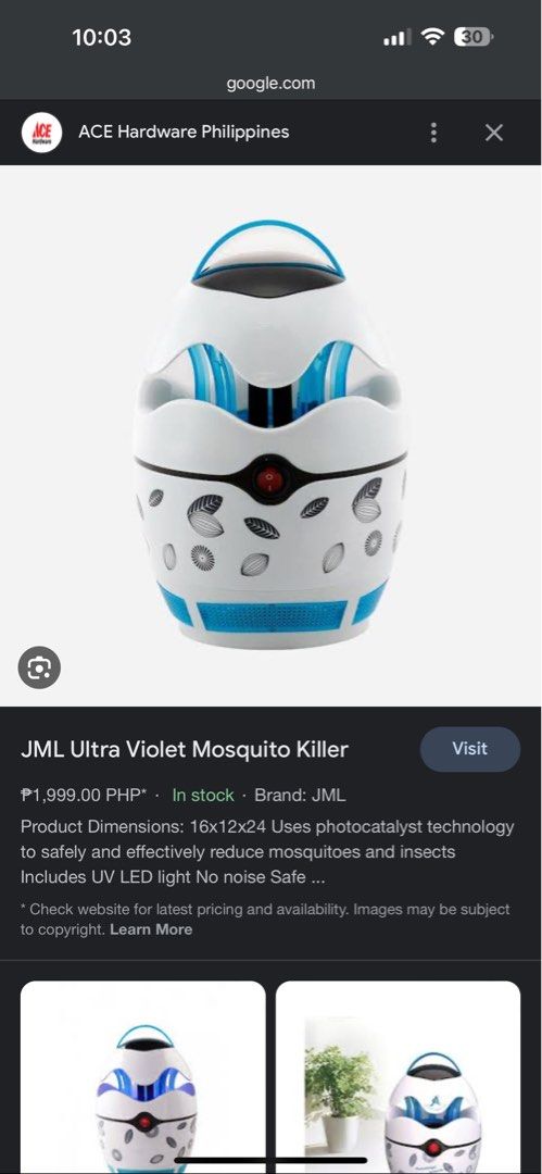 JML Ultra Violet Mosquito Killer, Furniture & Home Living, Cleaning ...