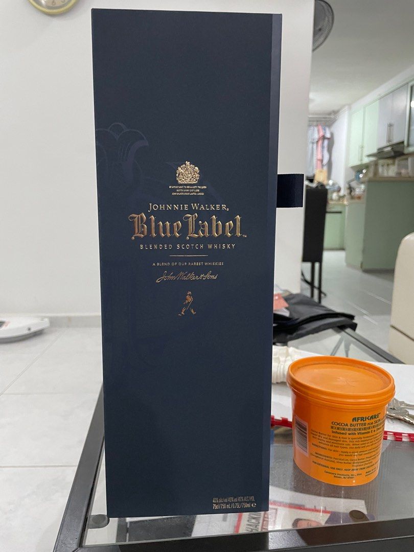 Johnnie Walker Blue Label 750ml, Food & Drinks, Alcoholic Beverages on ...