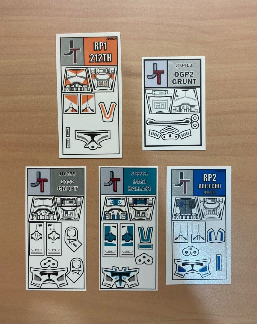 Jonak Toys Decals for Lego Star Wars Clone Troopers Assorted (price ...