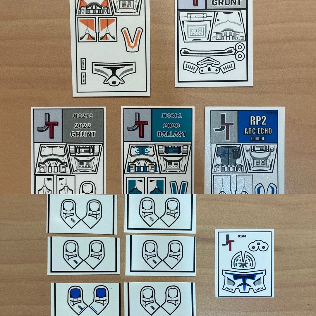 Jonak Toys Decals for Lego Star Wars Clone Troopers Assorted (price ...