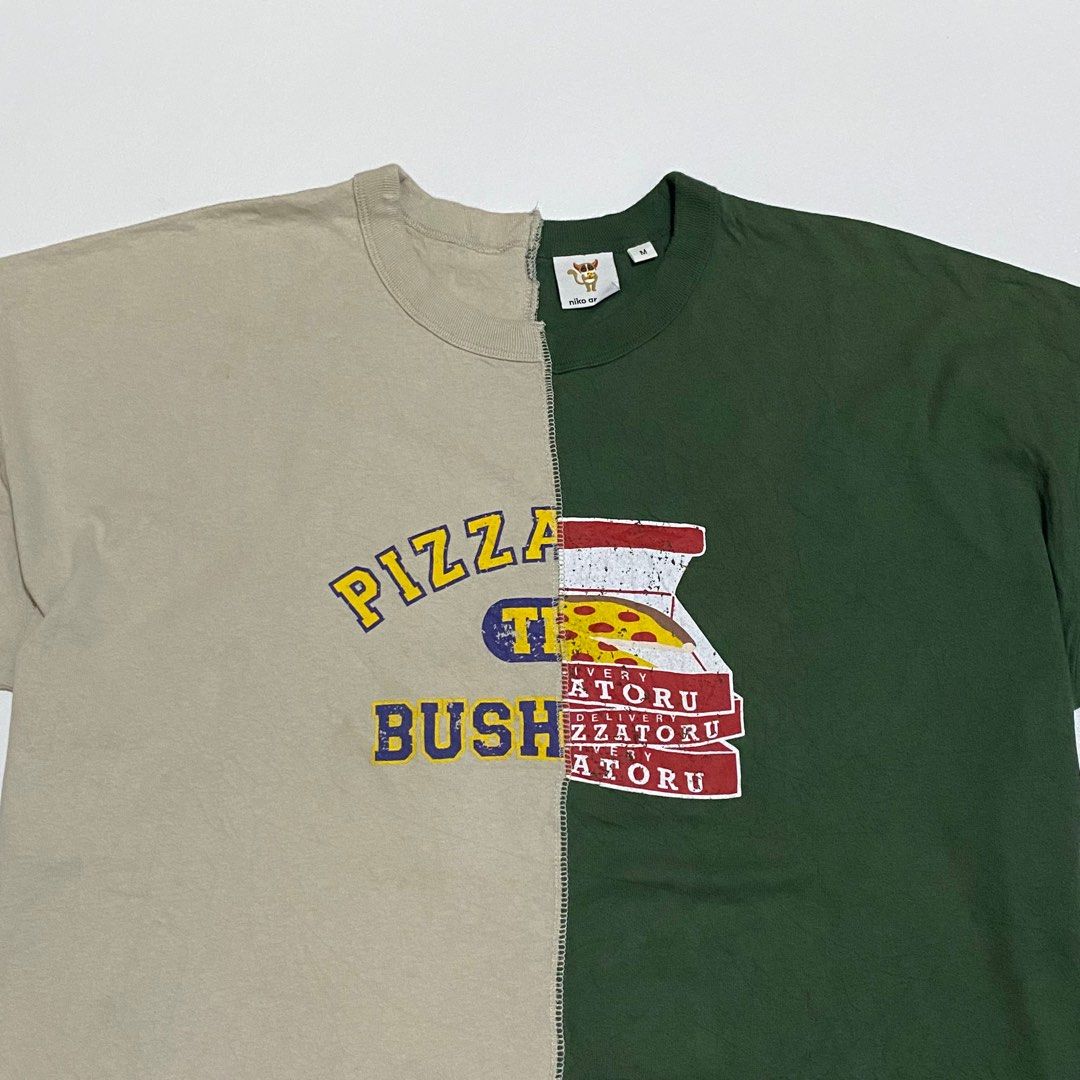 Kaos Niko and x pizza toru, Fesyen Pria, Pakaian , Atasan di Carousell