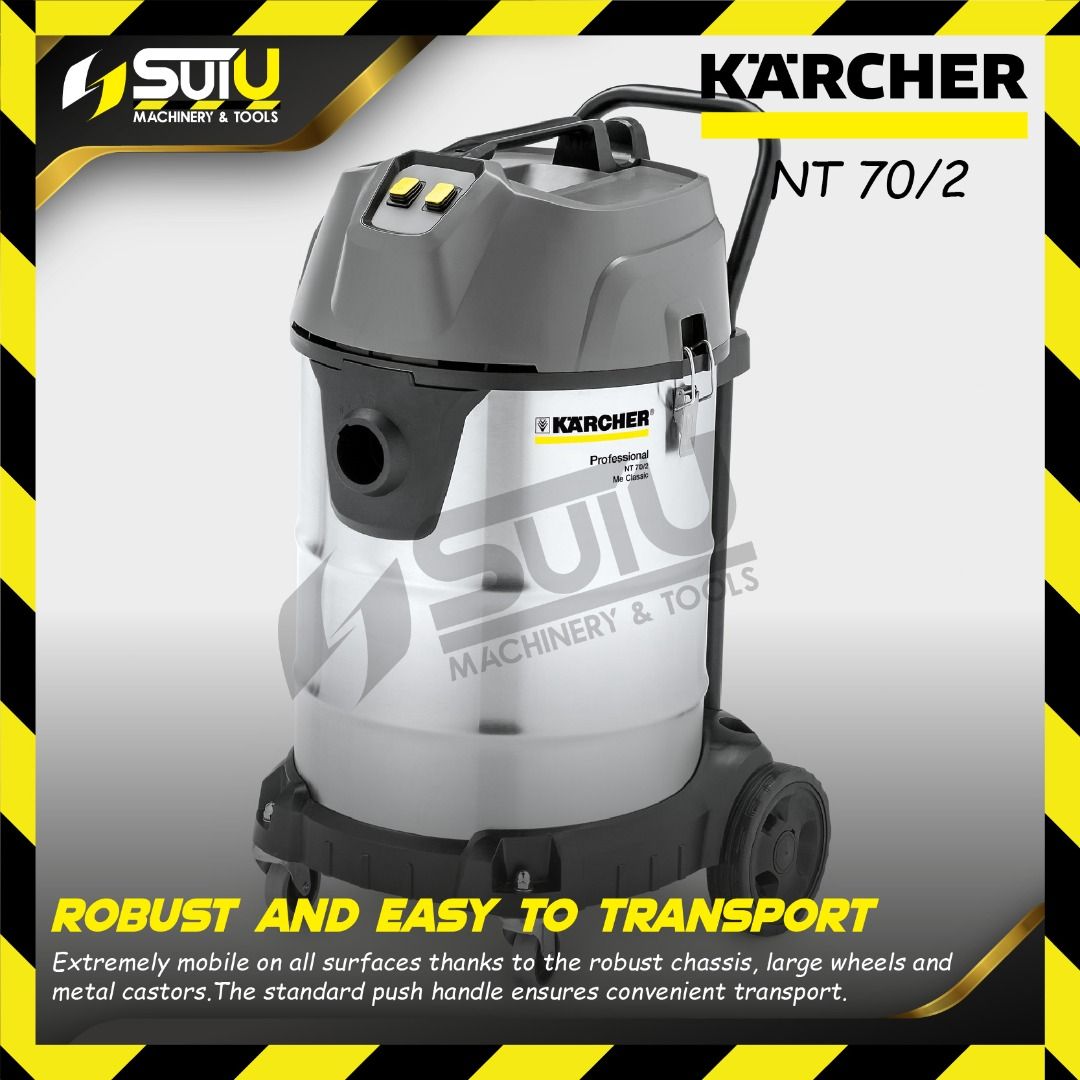 KARCHER NT 70/2 / NT70/2 ME CLASSIC 70L Wet & Dry Vacuum Cleaner / Vakum / Penyedut Habuk 2300W ...