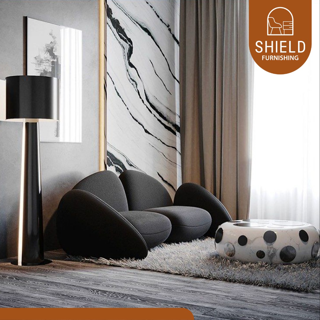 KASSI Modern Irregular Shape Sofa, Furniture & Home Living, Furniture ...