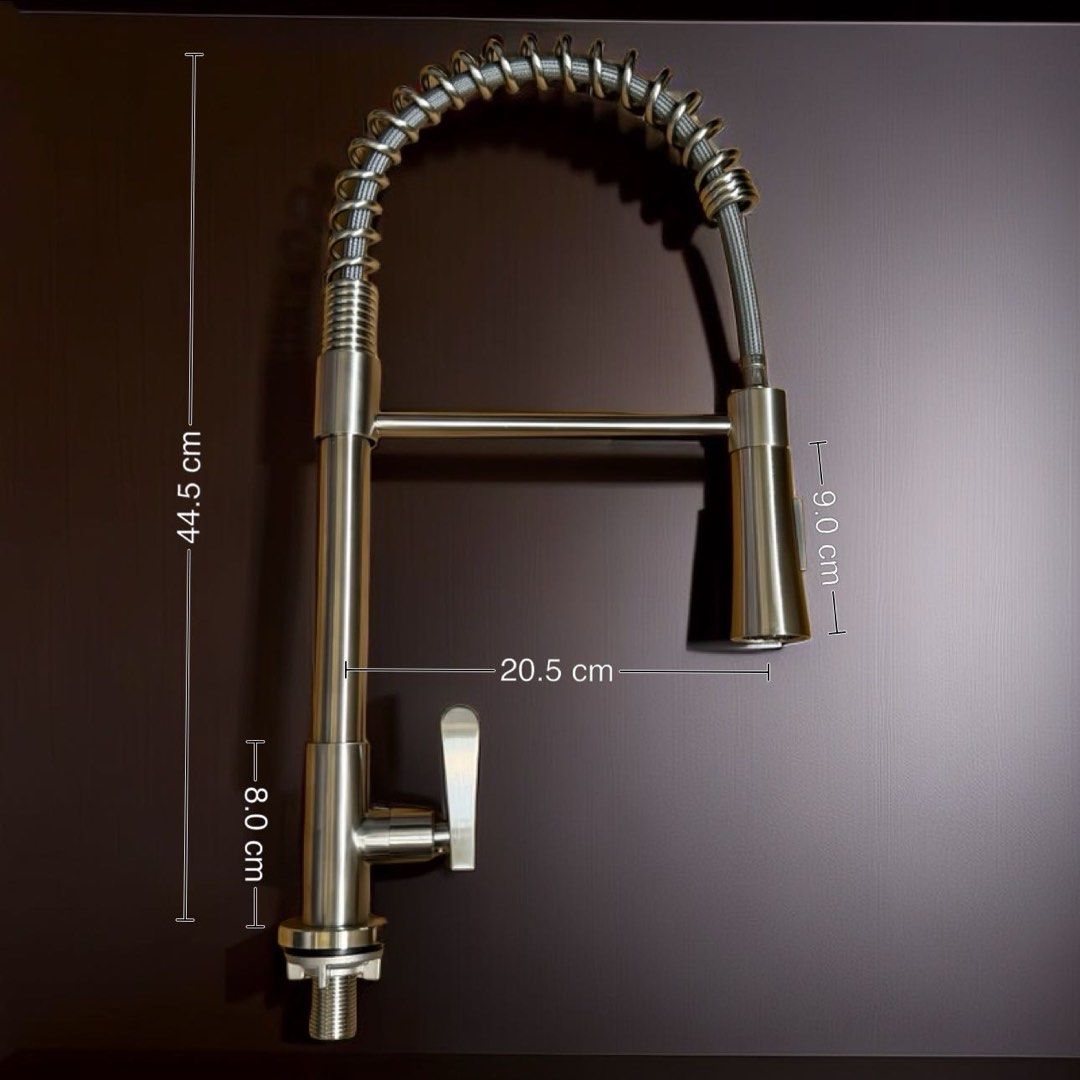 Kitchen SUS304 single cold faucet cold only G1/2 thread single sink ...