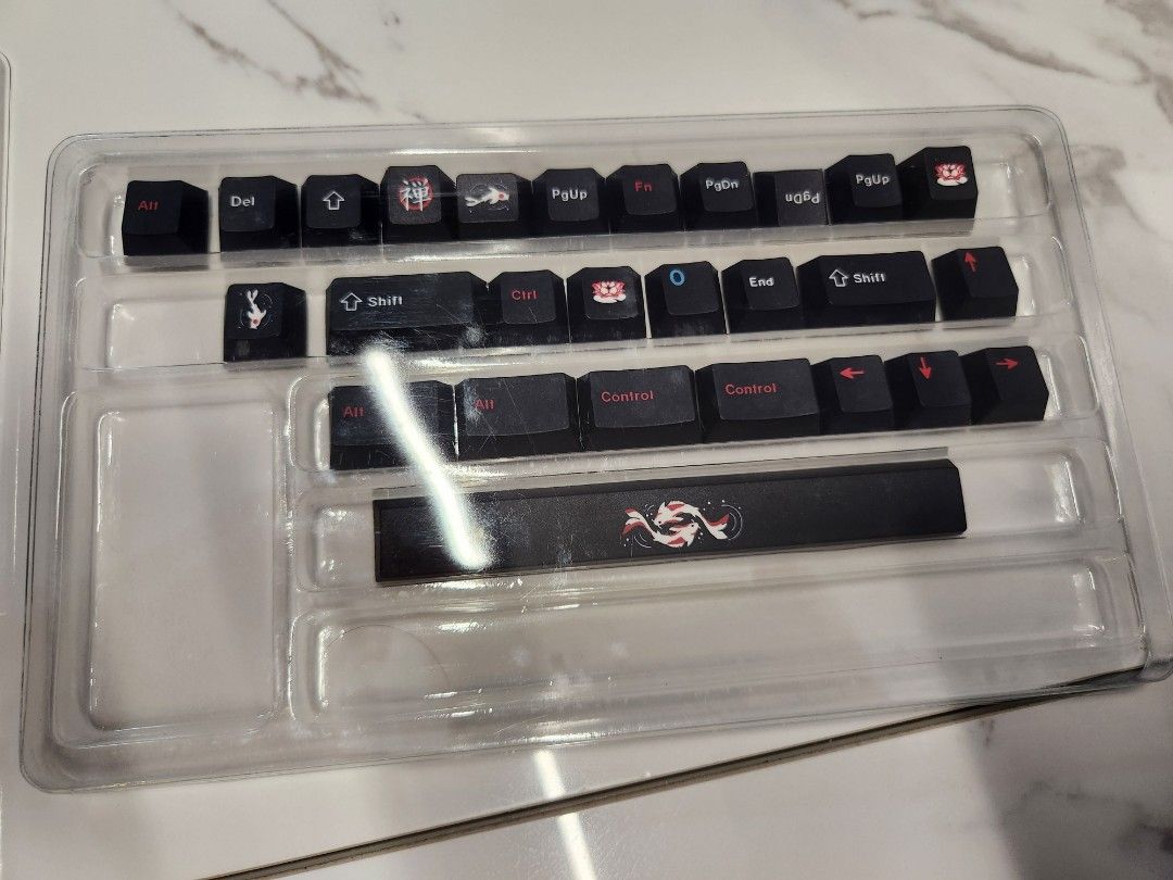 Koi keycaps with silicon filled space bar, Computers & Tech, Parts ...