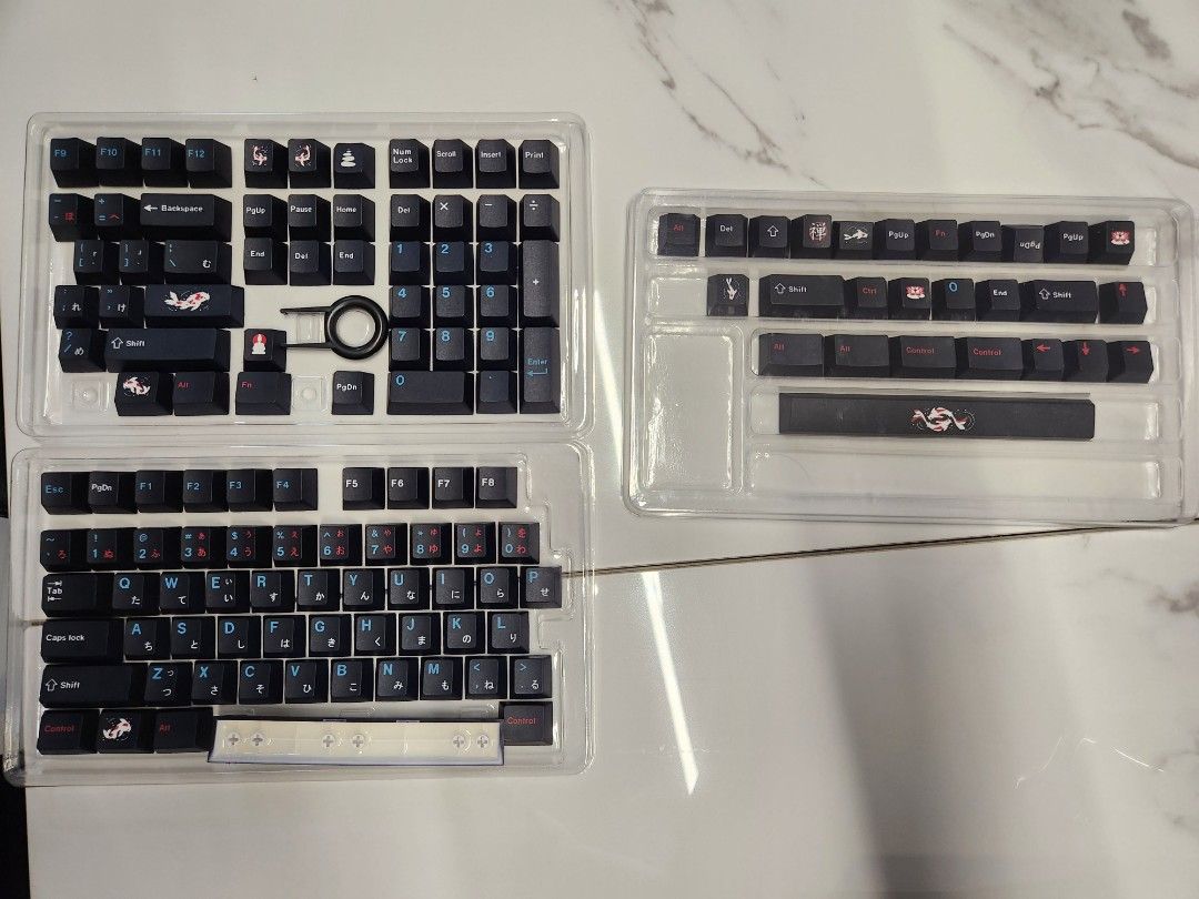 Koi keycaps with silicon filled space bar, Computers & Tech, Parts ...