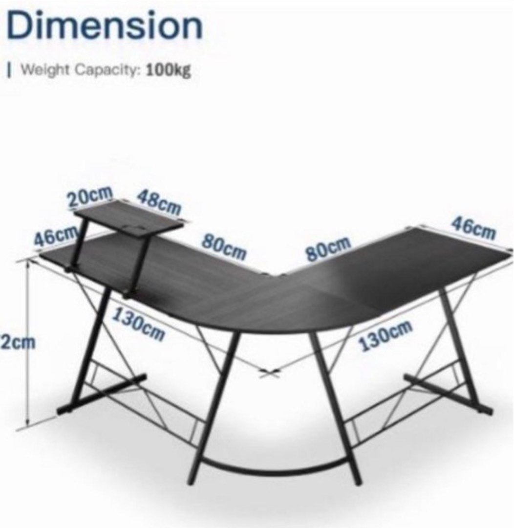 L shape table, Furniture & Home Living, Furniture, Tables & Sets on ...