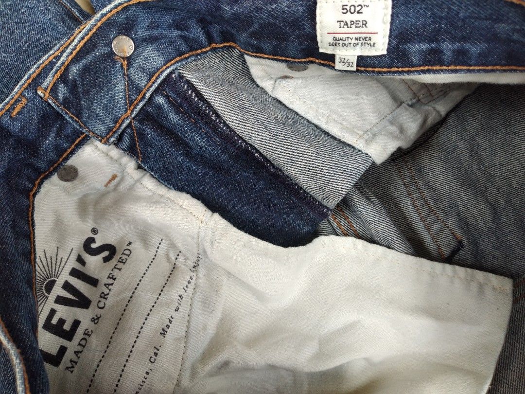 Levis 502 Made&Crafted(Selvedge), Men's Fashion, Bottoms, Jeans on ...