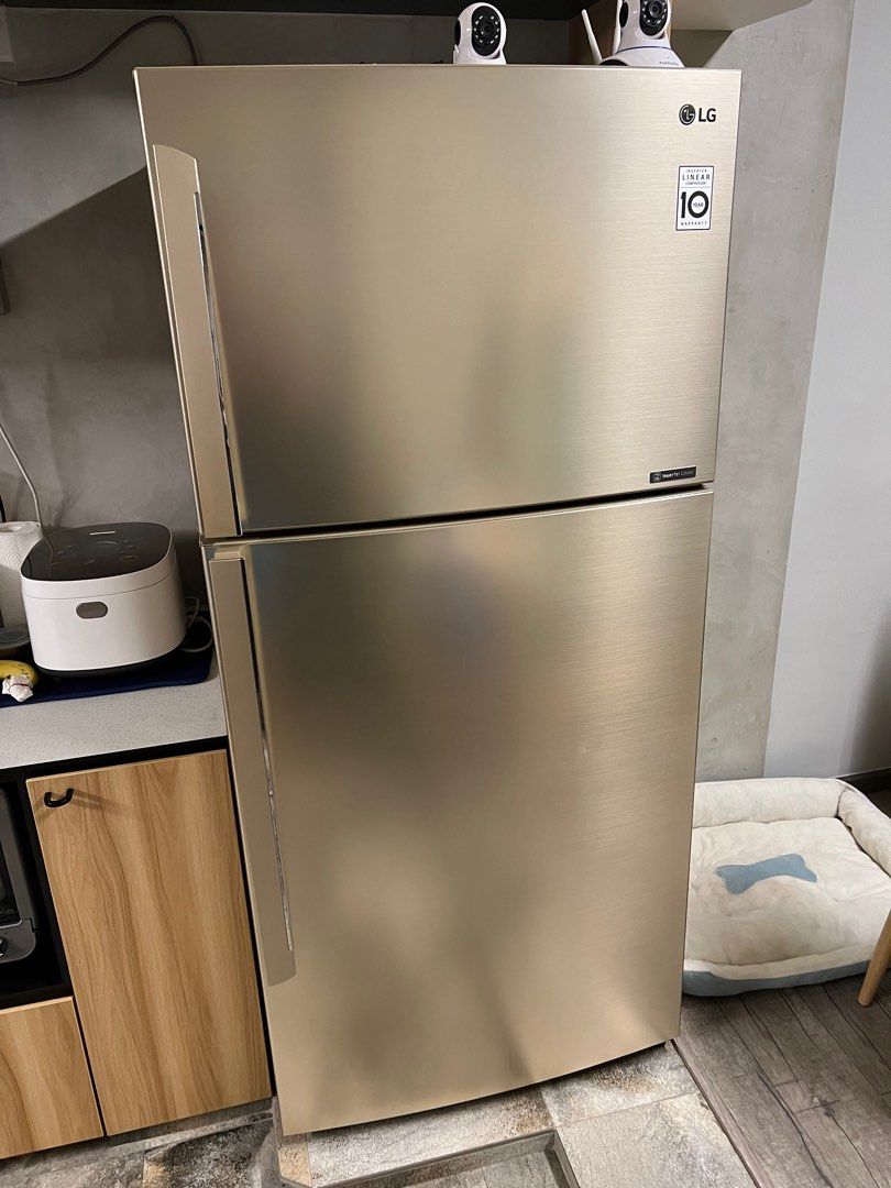 LG 2 door refrigerator champagne, TV & Home Appliances, Kitchen ...