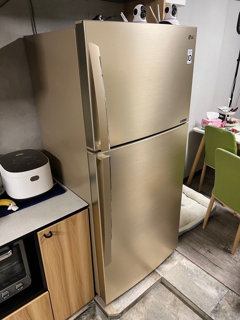 LG 2 door refrigerator champagne, TV & Home Appliances, Kitchen ...