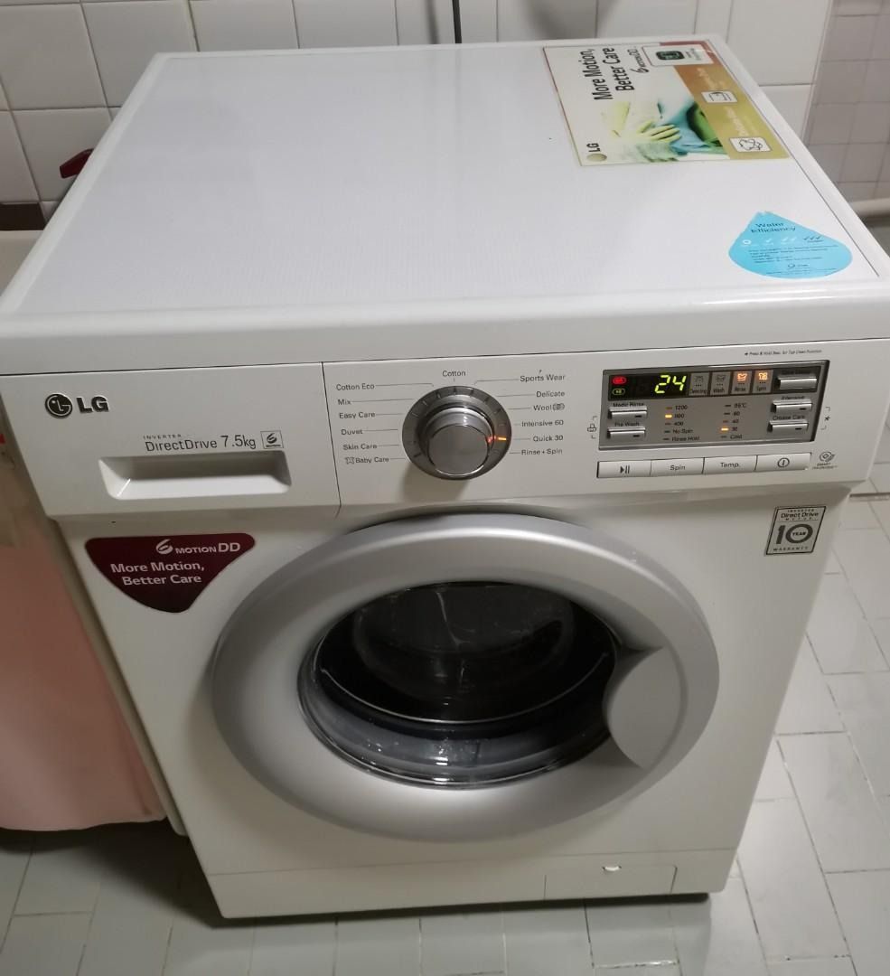 LG Washer-FRT-3 Ticks-7.5k. , TV & Home Appliances, Washing Machines ...