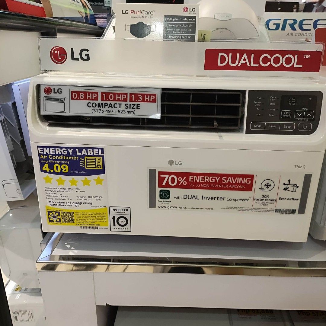 Lg Window Type Dual Inverter Air-conditioner, TV & Home Appliances, Air ...