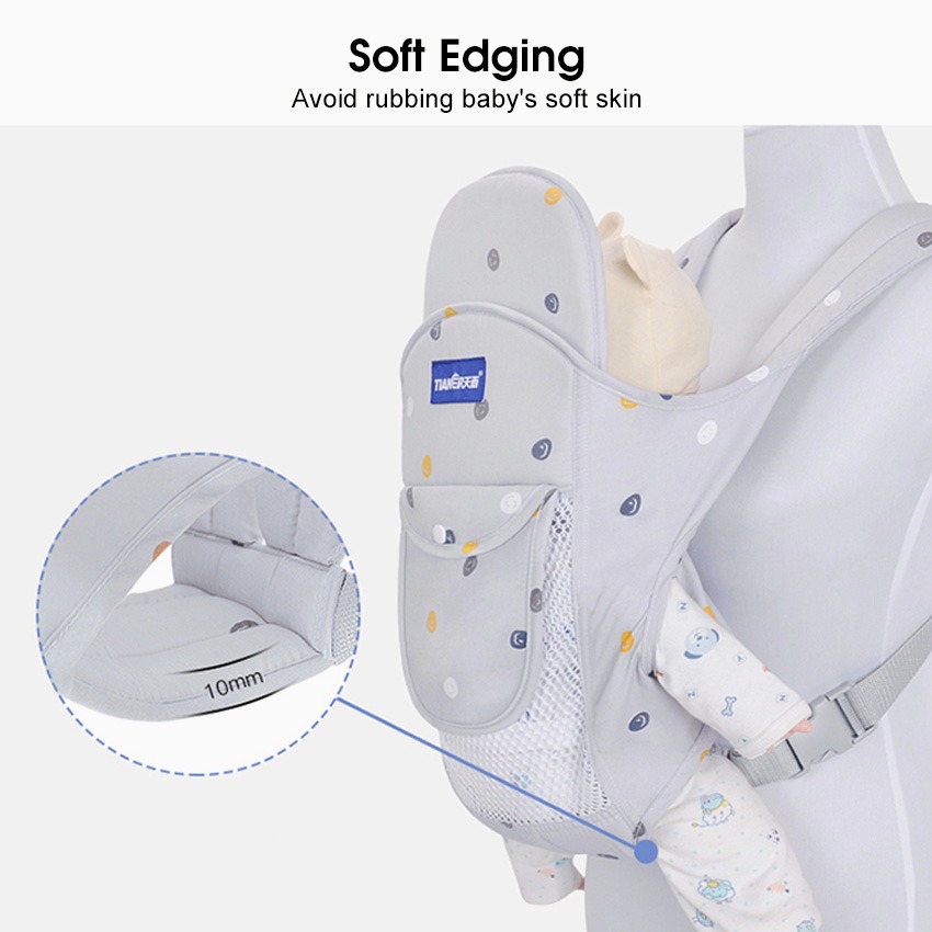 Lightweight Baby Carrier Front And Back Infant Sling Wrap Backpack ...