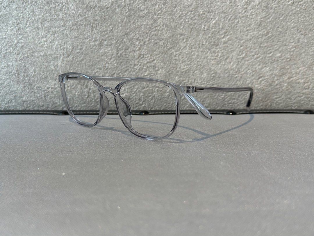 Lightweight flexible clear grey spectacles, Men's Fashion, Watches ...
