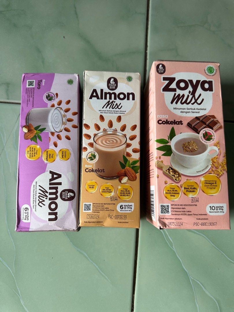 Mama Bear Almon Mix dan Zoya Mix (Minuman pelancar Asi), Bayi & Anak ...