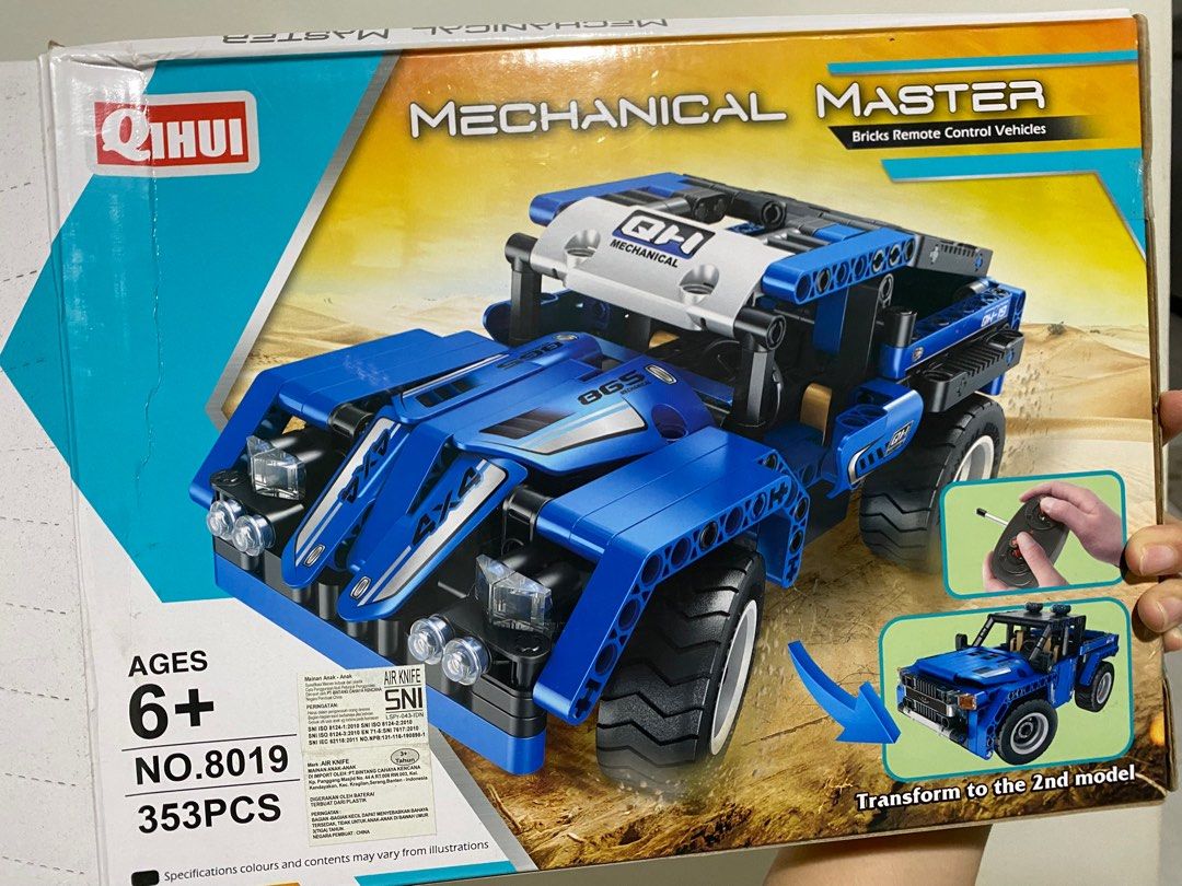 Mechanical Master Bricks Remote Control Vehicle Age 6+ Mainan Mobil ...