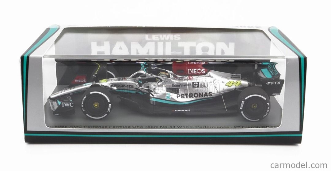 Mercedes F1 2022 1/43 Lewis Hamilton model cars by Spark models ...