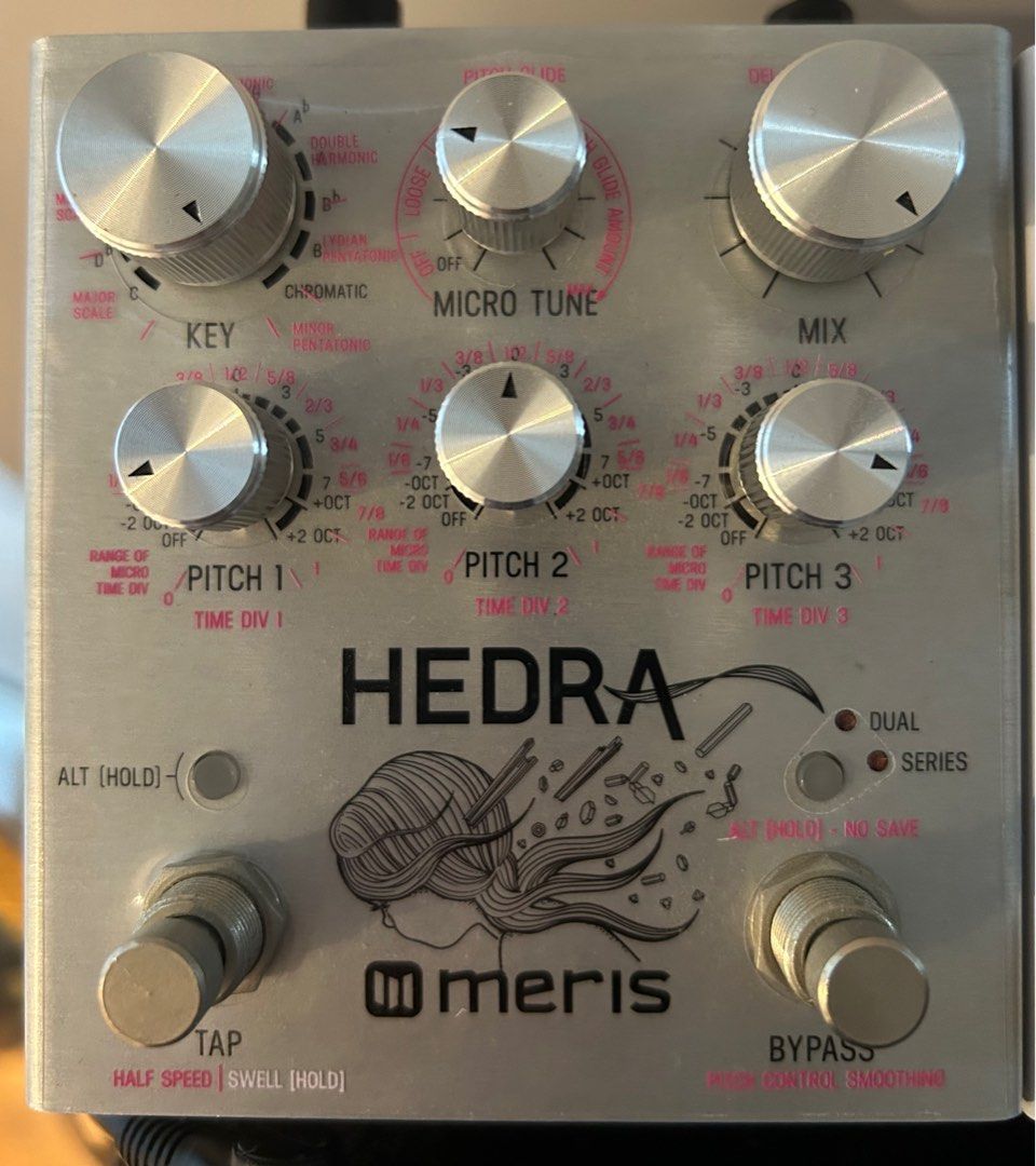 Meris Hedra pitch shifter pedal with overlay, Hobbies & Toys, Music ...
