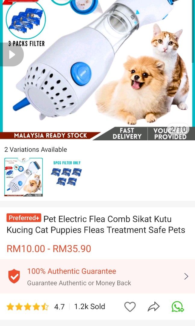 mesin buang kutu, Beauty & Personal Care, Bath & Body, Hair Removal on ...