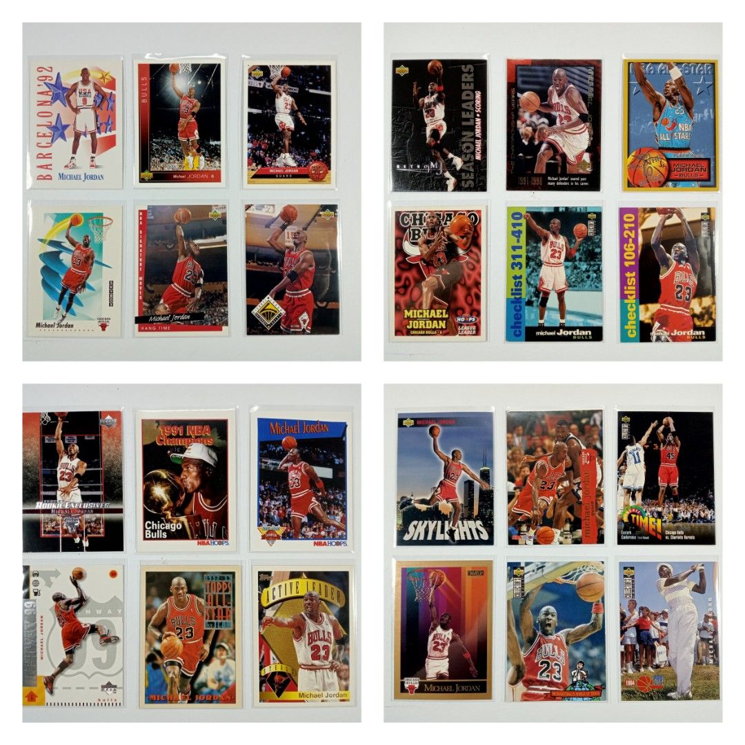Michael Jordan nba cards lot collection, Hobbies & Toys, Toys & Games ...