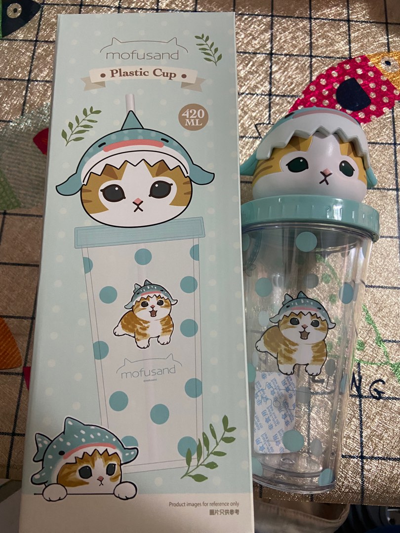 Mofusand 7-11 鯊魚貓 隨行杯, 興趣及遊戲, 玩具 & 遊戲類 - Carousell