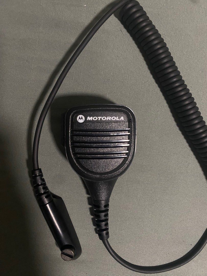 Motorola Microphone Water Resistant Speaker Walkie GP328 Two Way Radio ...