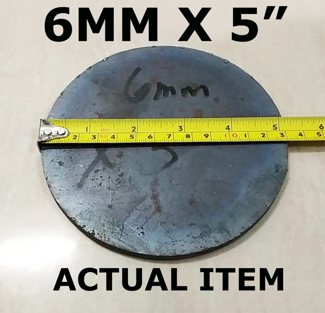 MS BASE PLATE 6MM X 5" CIRCLE MILD STEEL ...