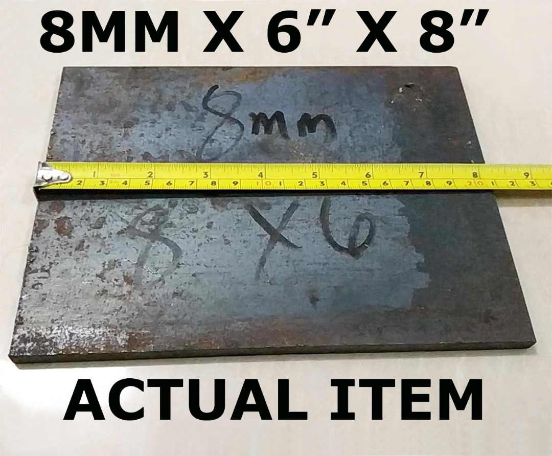 MS BASE PLATE 8MM X 6" X 8" MILD STEEL ...