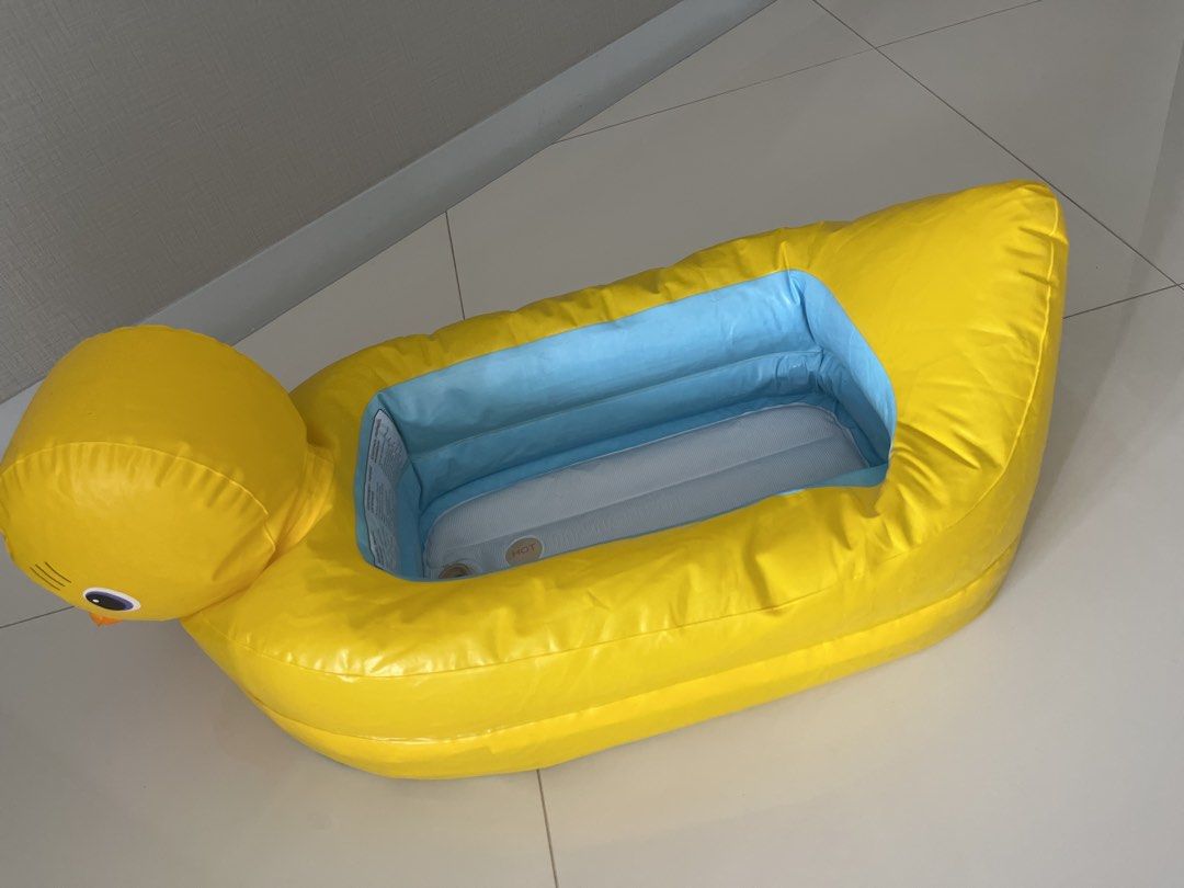 Munchkin inflatable duck bath tub, Babies & Kids, Bathing & Changing ...