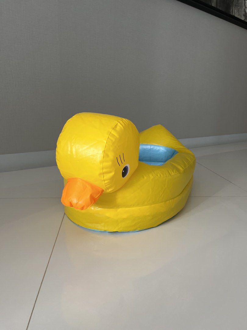 Munchkin inflatable duck bath tub, Babies & Kids, Bathing & Changing ...