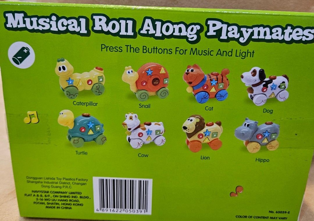 Musical roll along playmate, 兒童＆孕婦用品, 嬰兒玩具 - Carousell
