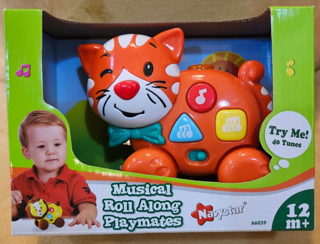 Musical roll along playmate, 兒童＆孕婦用品, 嬰兒玩具 - Carousell
