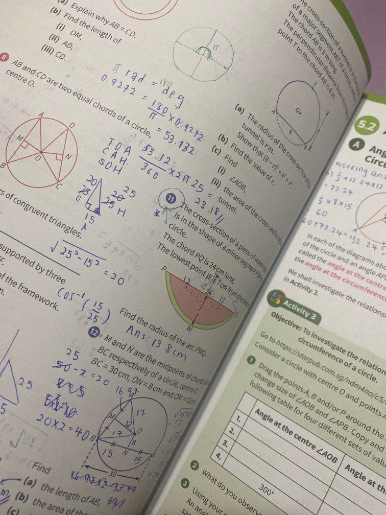 N lvl math 4A and 4B textbook, Hobbies & Toys, Books & Magazines ...