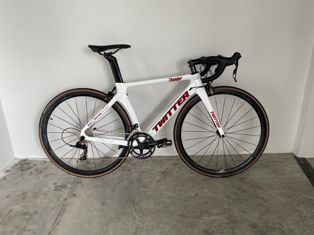 NEW Twitter Thunder 22 Speed Carbon fibre Road Bike 8.9kg lightweight ...