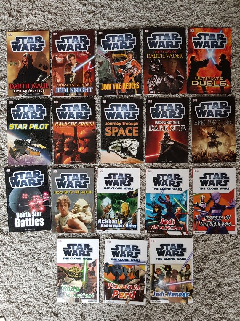 New Unused Imported DK Ultimate Library Set of 18 STAR WARS Clone Wars ...