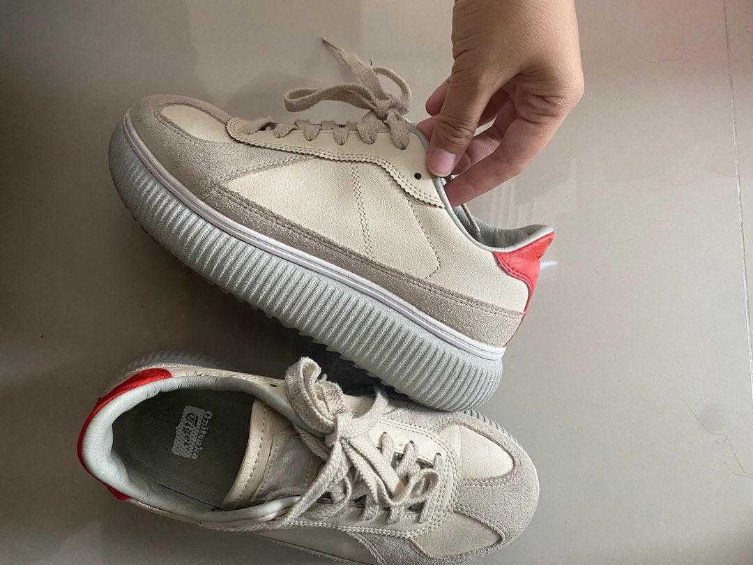Onitsuka Tiger Delicity Platform Sneakers Sepatu Tali Sport Tinggi ...