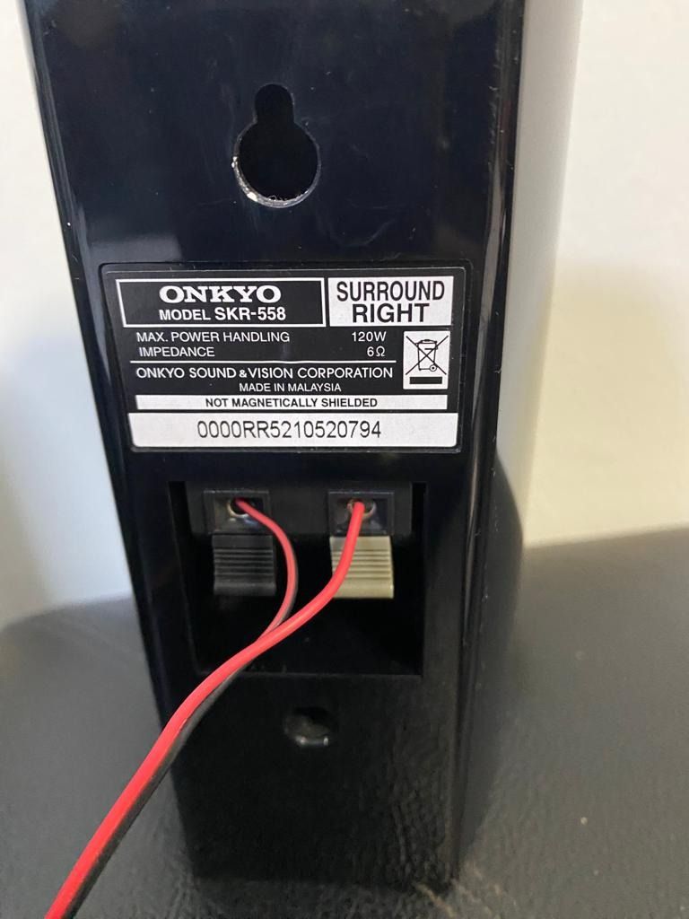 ONKYO HOME THEATRE SPEAKER SYSTEM FRONT,SURROUND SKR-558,CENTER SKC-391 ...