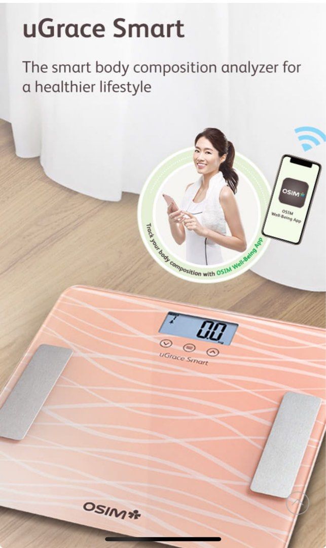 Osim uGrace Smart Weight Scale, Health & Nutrition, Health Monitors ...