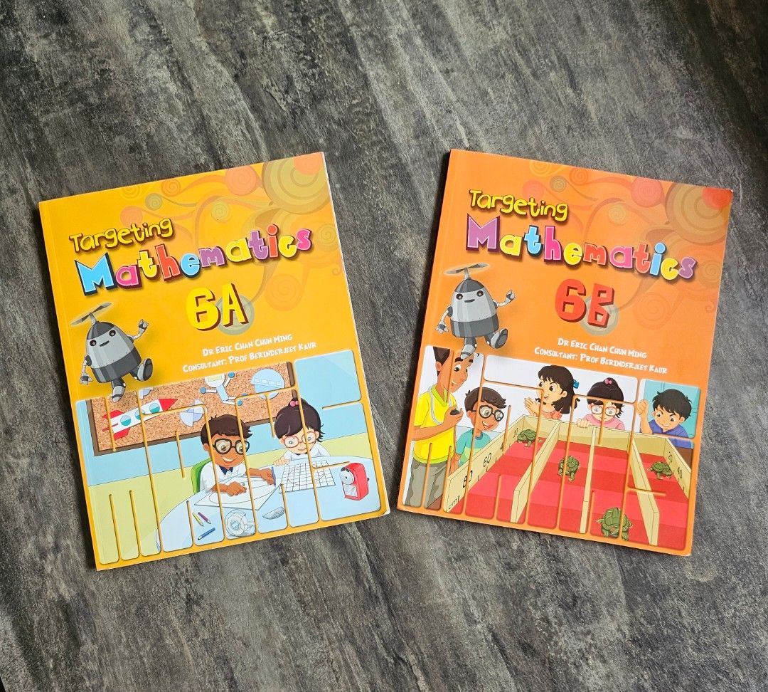 P6 Targeting Mathematics textbooks 6A & 6B, Hobbies & Toys, Books ...