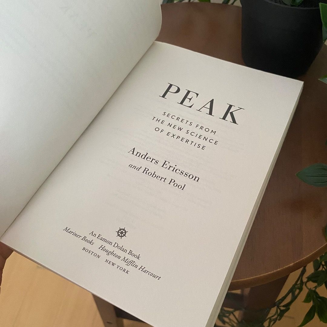 Peak by Anders Ericsson and Robert Pool, Hobbies & Toys, Books ...
