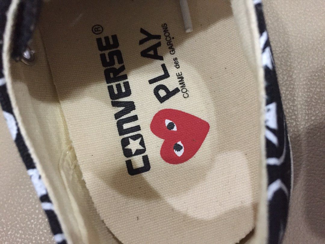 Play CdG x Converse chuck Taylor Sneakers, Women's Fashion, Footwear ...