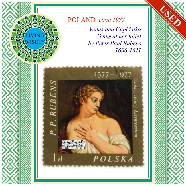Poland circa 1977 Venus and Cupid aka Venus at her Toilet by Peter Paul ...