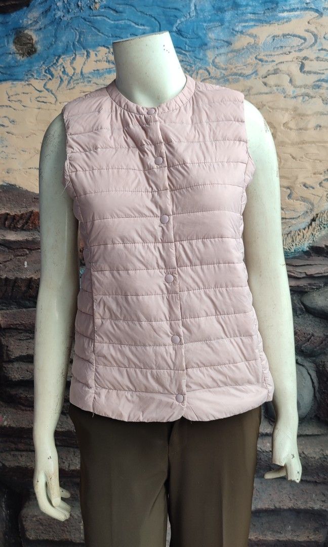 POLHAM Air Plus Down Vest Ultralight Rompi Bulu Angsa Pink Salem ...