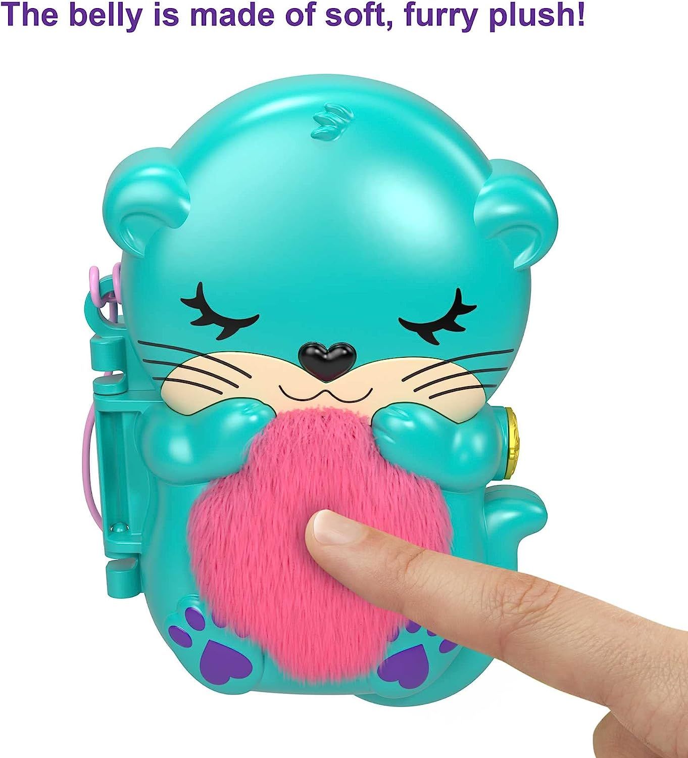 Polly Pocket Otter Aquarium Compact, Aquarium Theme with Micro Polly ...