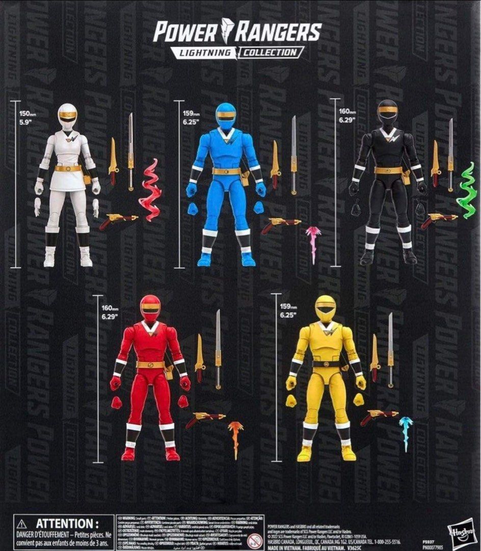 Power Ranger Lightning Collection 5-Pack Alien Rangers of Aquitar ...